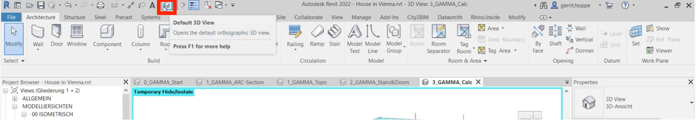 How to export IFC files from Revit - GAMMA AR